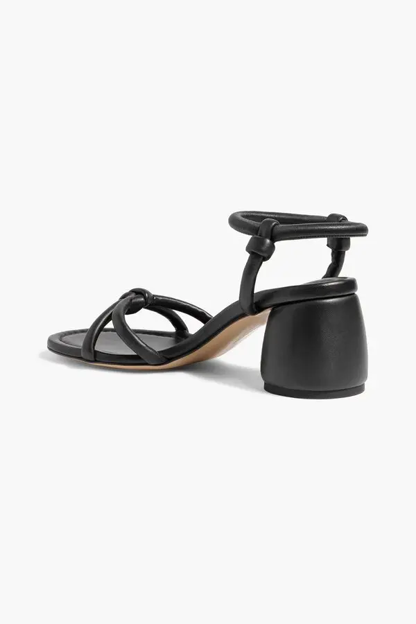 GIANVITO ROSSI Cassis 60 Leather Sandals - Black