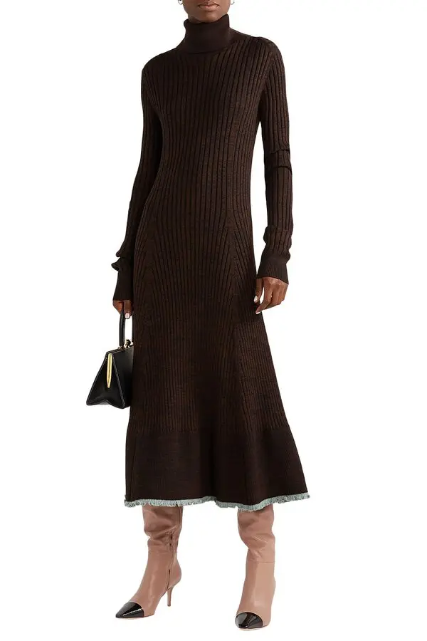 GIANVITO ROSSI Two-tone Leather Over-the-knee Boots