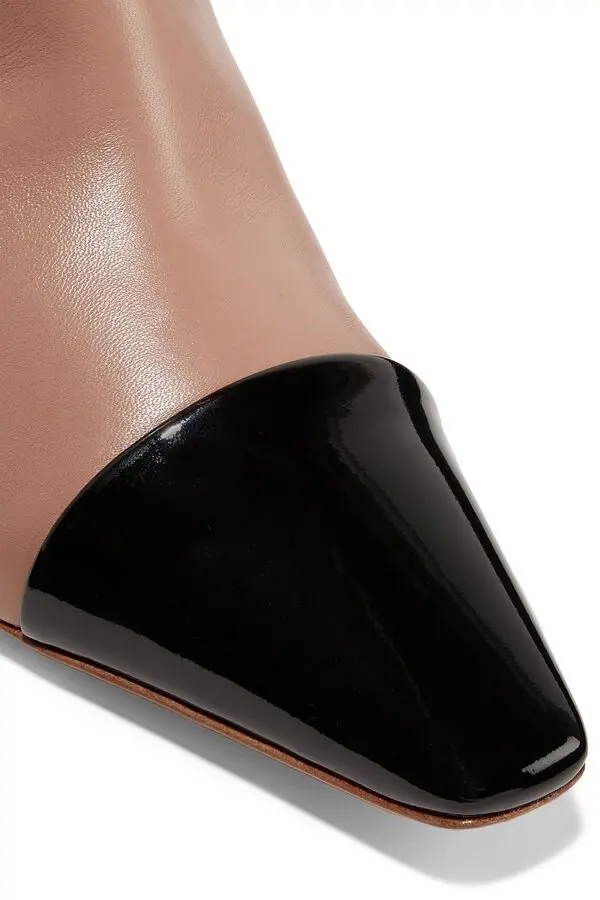 GIANVITO ROSSI Two-tone Leather Over-the-knee Boots