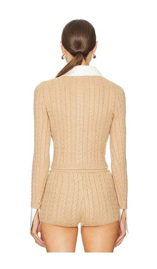 SEROYA Eloise Cable Knit Cardigan