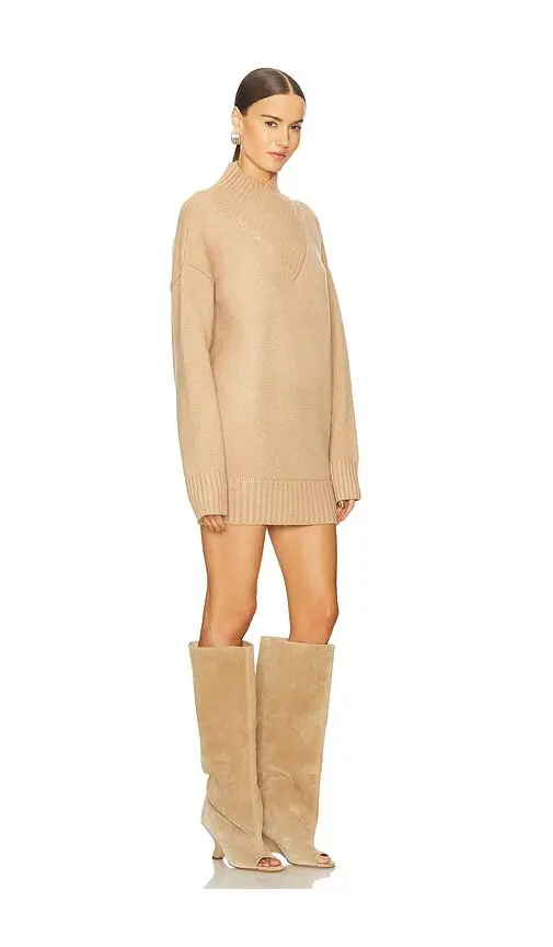 SEROYA Dessa Chunky Knit Sweater - Tan