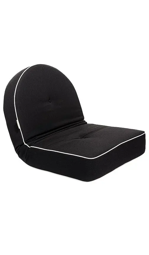 BUSINESS & PLEASURE Reclining Pillow Lounger In Black - Riviera Black
