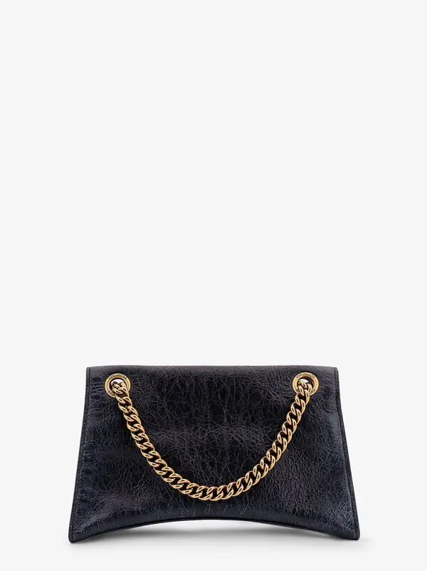 Balenciaga Leather Shoulder Bag With Metal Logo