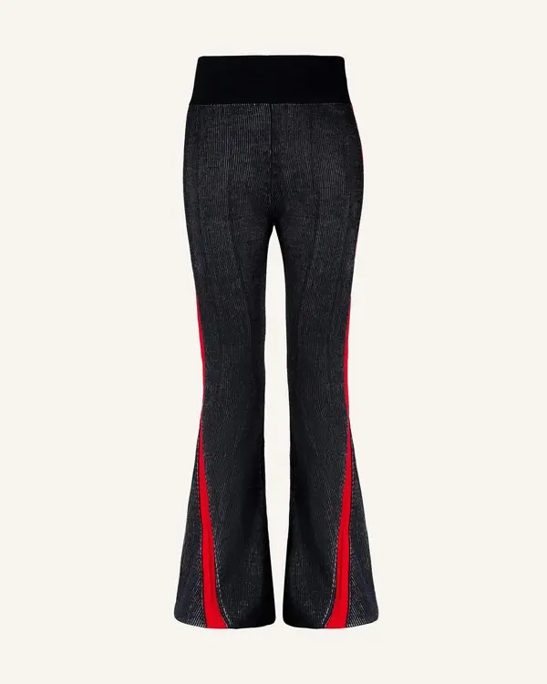 Perfect Moment Evie Knitted Flare Legging - Navy