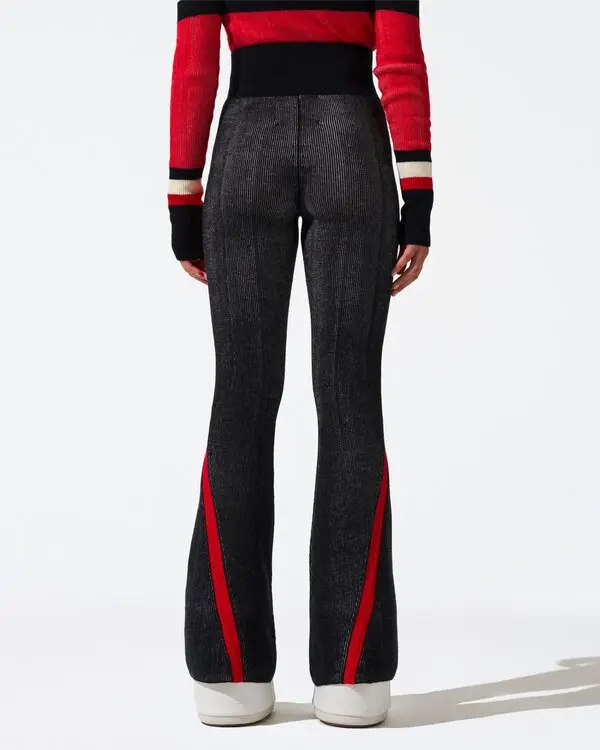 Perfect Moment Evie Knitted Flare Legging - Navy