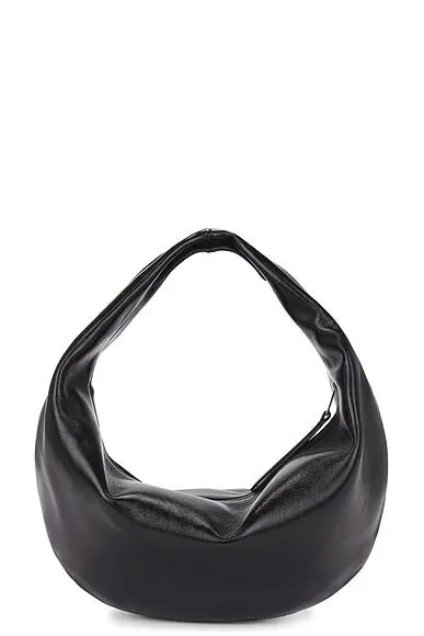 Khaite Olivia Patent Hobo Bag - Black