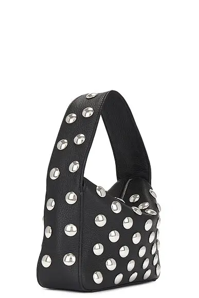Khaite Elena Small Studded Handbag - Black & Silver