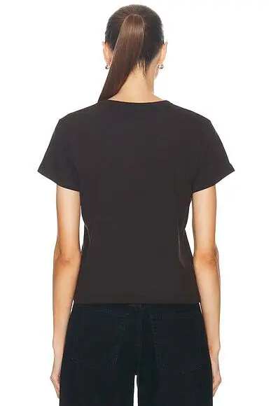 LESET The Margo Tee - Chocolate