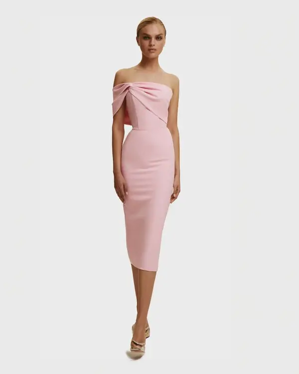 knee length dresses for ladies Milla Women's Spaghetti Strap Midi Dress