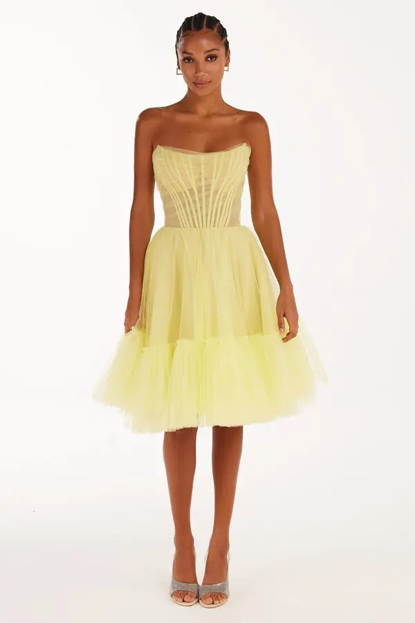 MILLA Tulle Mini Dress With Bolero
