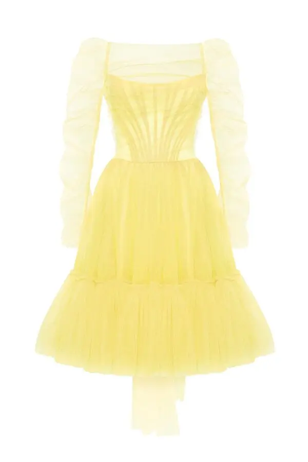 MILLA Tulle Mini Dress With Bolero