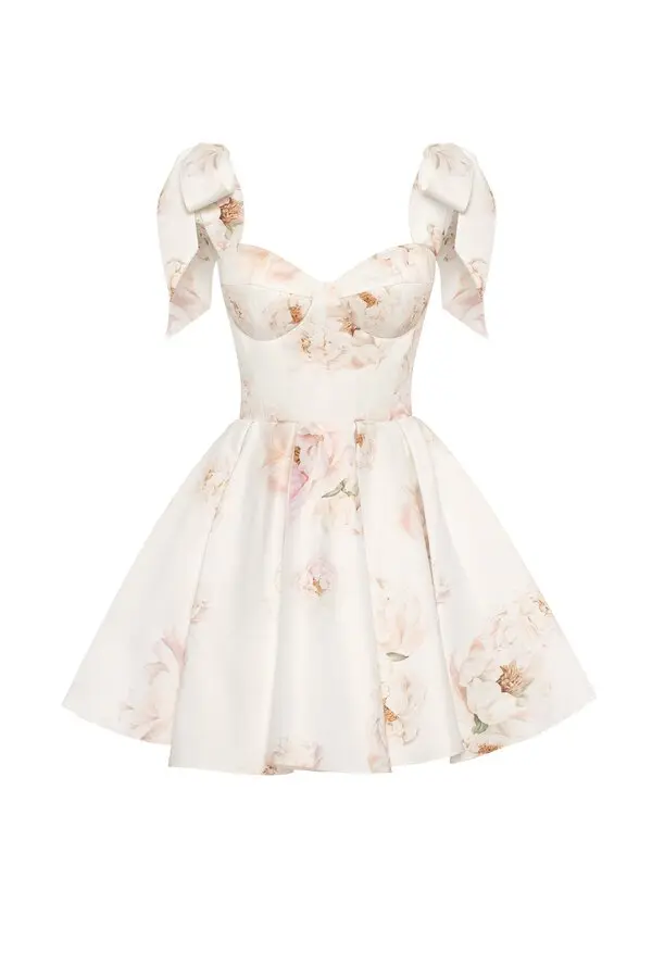 MILLA Floral Mini Dress - Peony