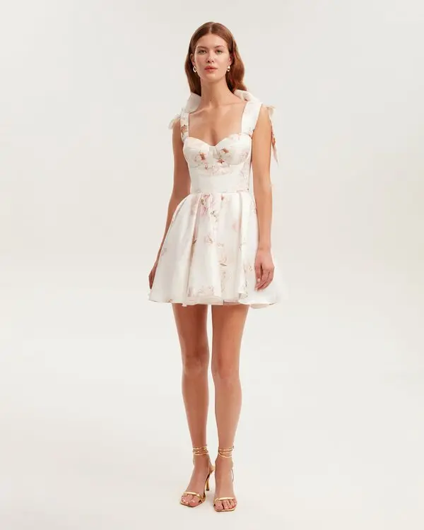 MILLA Floral Mini Dress - Peony