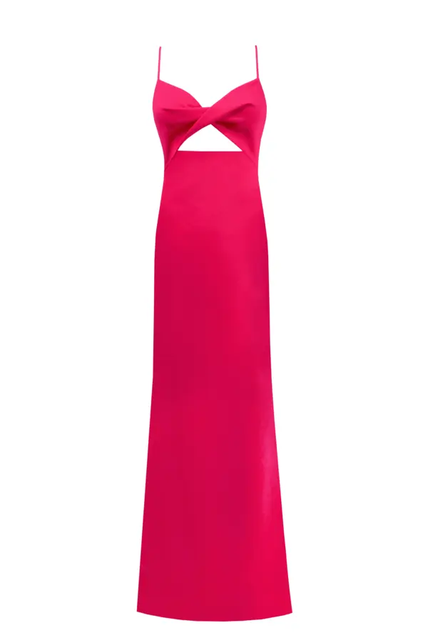 MILLA Twisted Cutout Bodice Maxi Dress