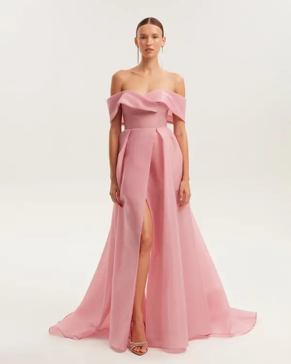 MILLA Sophisticated Off-the-shoulder Maxi Dress
