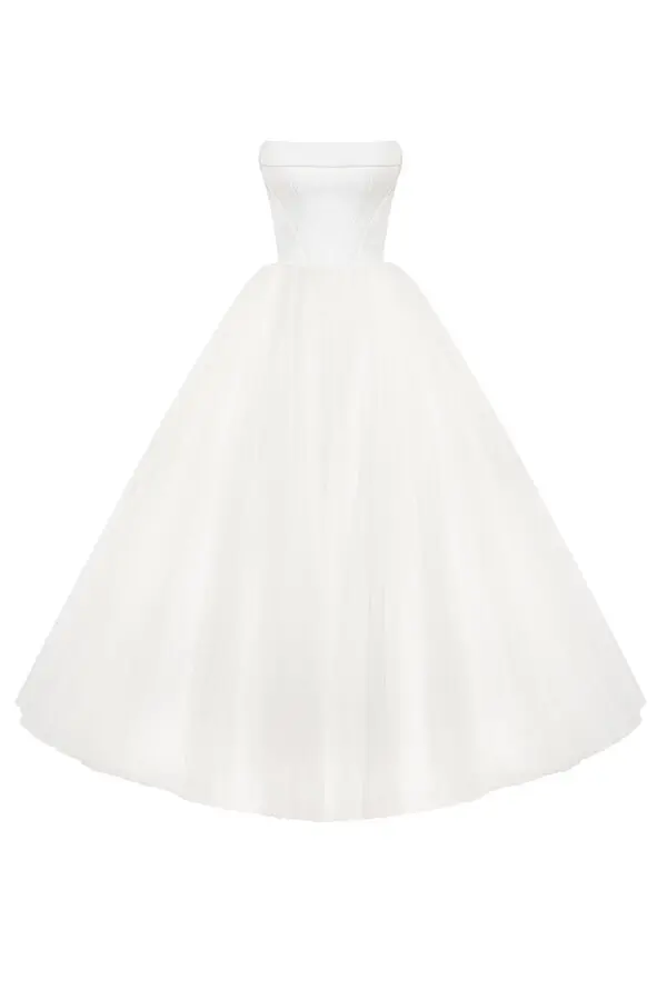 MILLA Tulle Evening Co-ord Set With Gloves