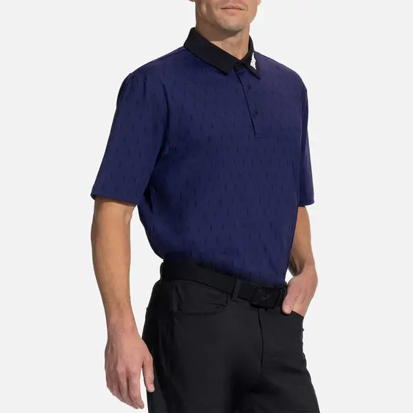 PXG Comfort Fit Cactus Print Polo - White