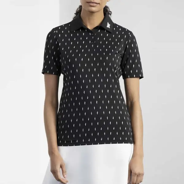 PXG Cactus Print Polo - Black