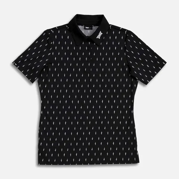 PXG Cactus Print Polo - Black