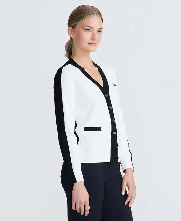 PXG Contrast V-neck Cardigan