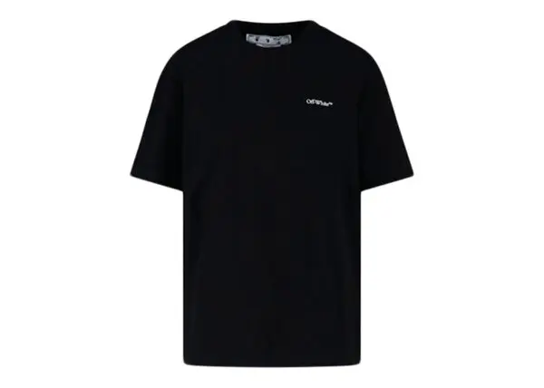 Off-White Floral Aarows Tshirtin - Black