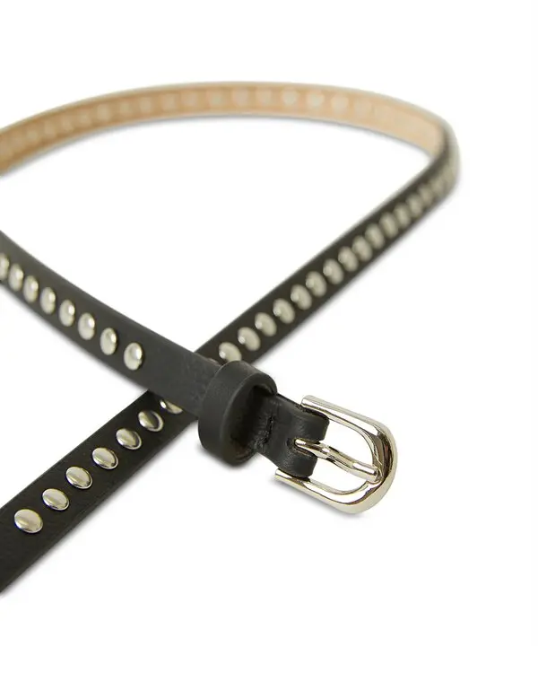 B-Low The Belt Liz Studded Leather Belt Black Silver Size L - 35–38 Waist NWT B-Low The Belt Liz Studded Belt | Shopbop main image 3