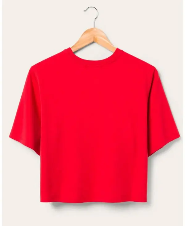 Junk Food Clothing Nfl Kansas City Chiefs Color Block Crop Tee - White/licorice