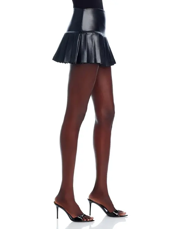 Norma Kamali Pickleball Pleated Skirt - Black