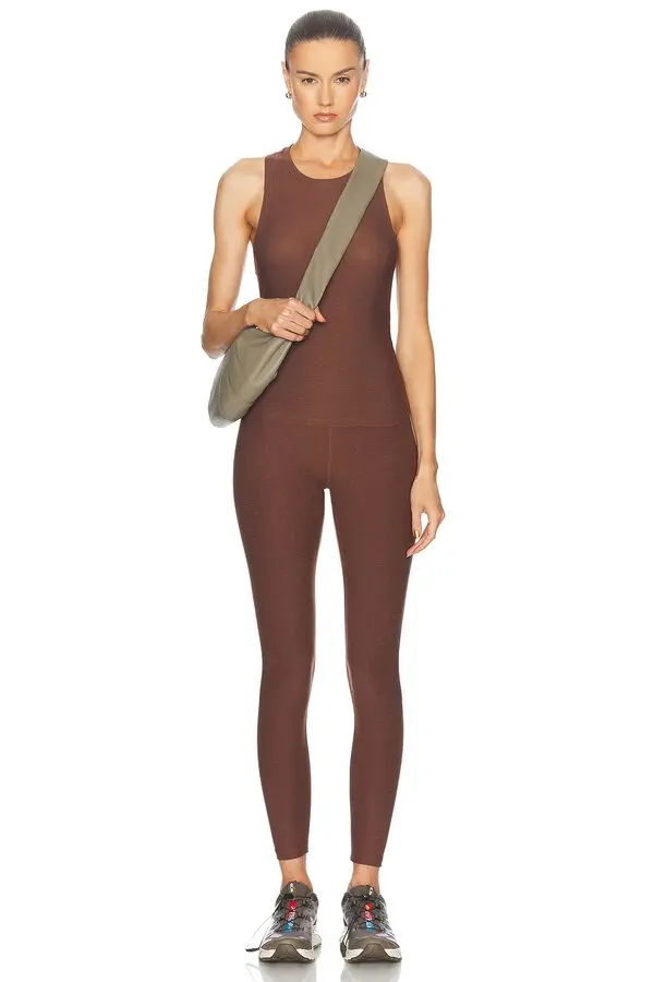 Beyond Yoga Featherweight Your Fit Shirred Tank Top In Black
