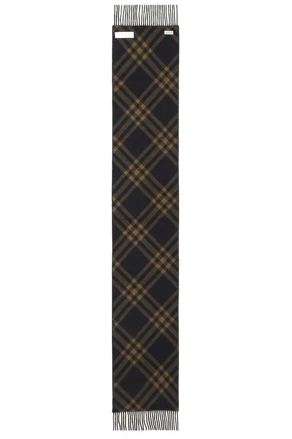 Burberry Bias Check Scarf In Brown