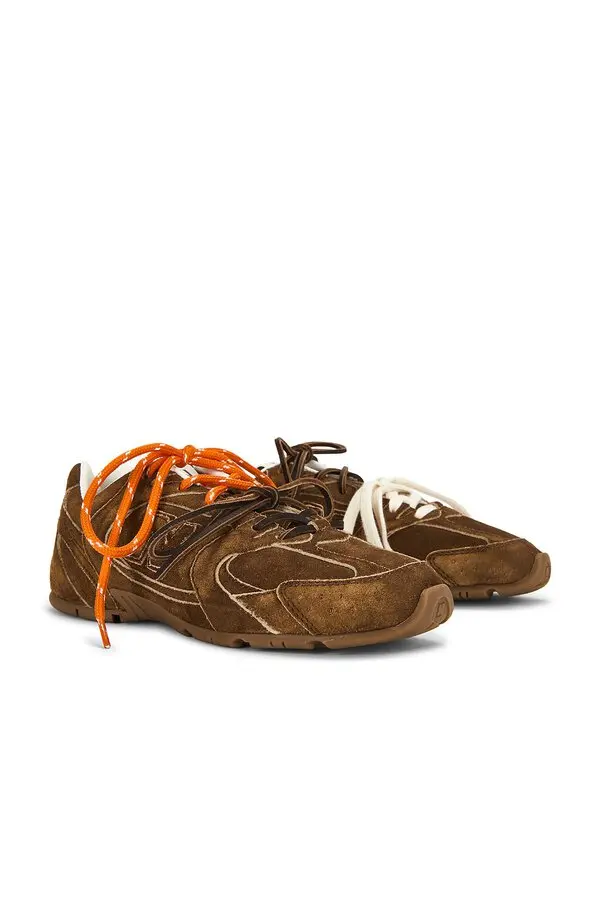 Miu Miu X New Balance "530" Lace-up Sneakers - Cannella