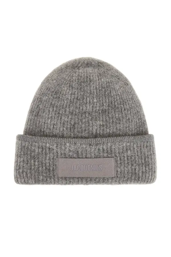 Jacquemus Le Bonnet Gros Grain Beanie - Dark Grey