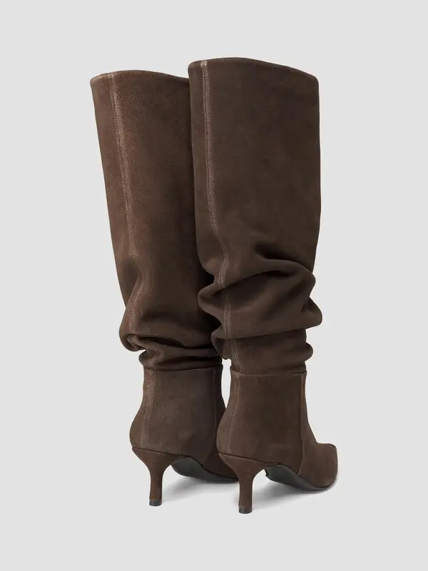 Simkhai Jordi 65mm Suede Slouch Boots - Cacao
