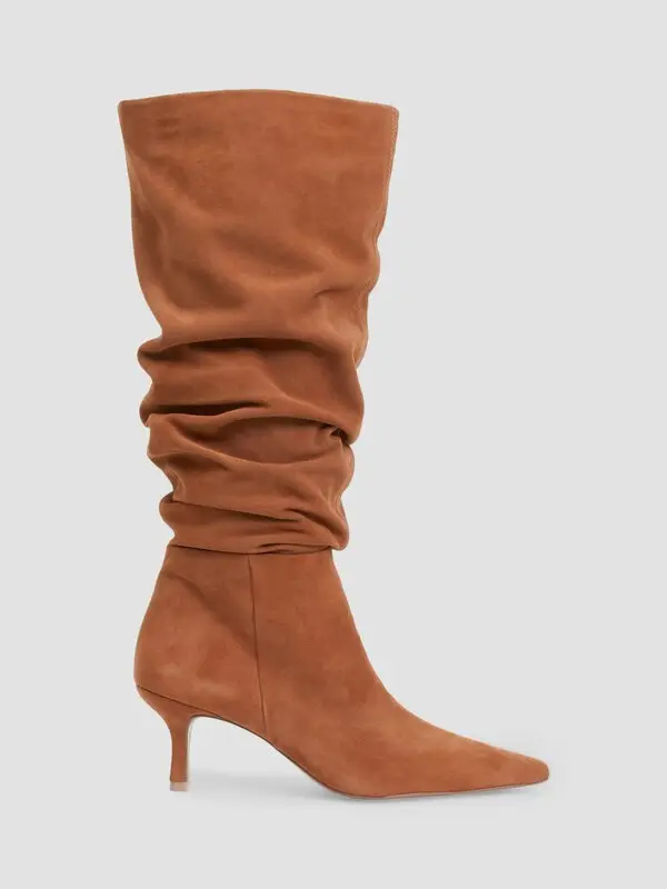Simkhai Jordi 65mm Suede Slouch Boots - Camel