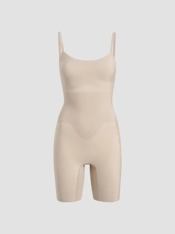 Commando Zone Smoothing Stretch Bodysuit - Beige
