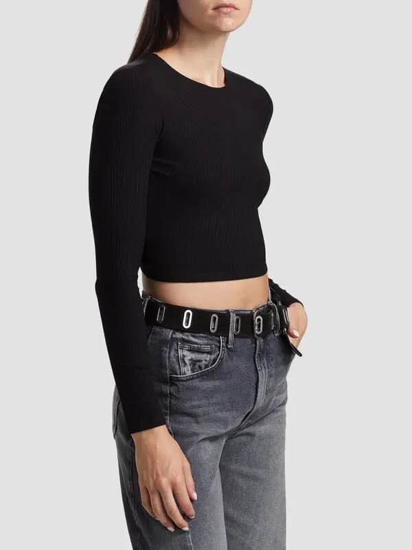 REFORMATION Casey Open-back Crop Top