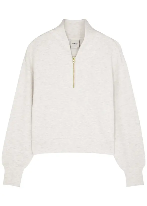 Varley Davidson Half-zip Stretch-jersey Sweatshirt