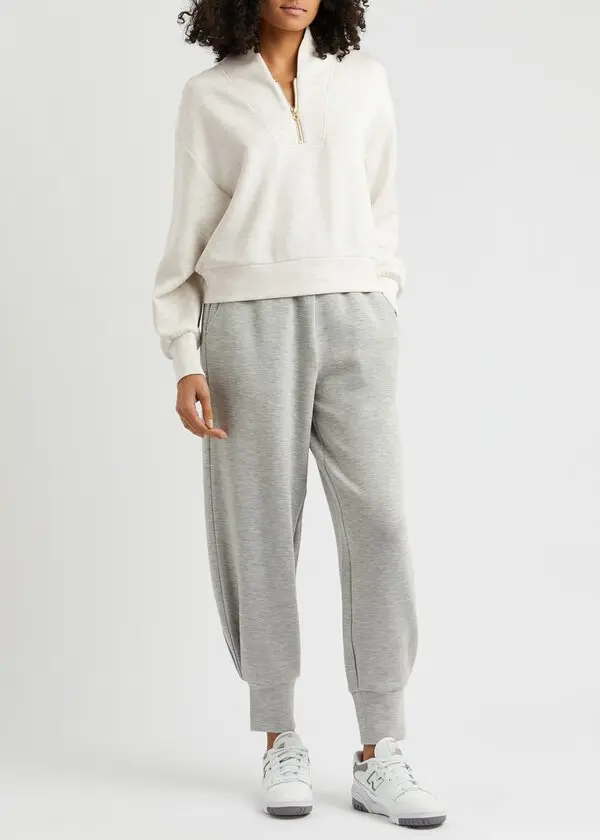 Varley Davidson Half-zip Stretch-jersey Sweatshirt