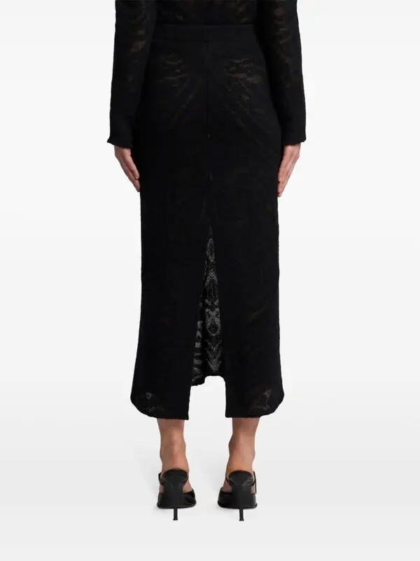 Etro Knitted Jacquard Midi Skirt