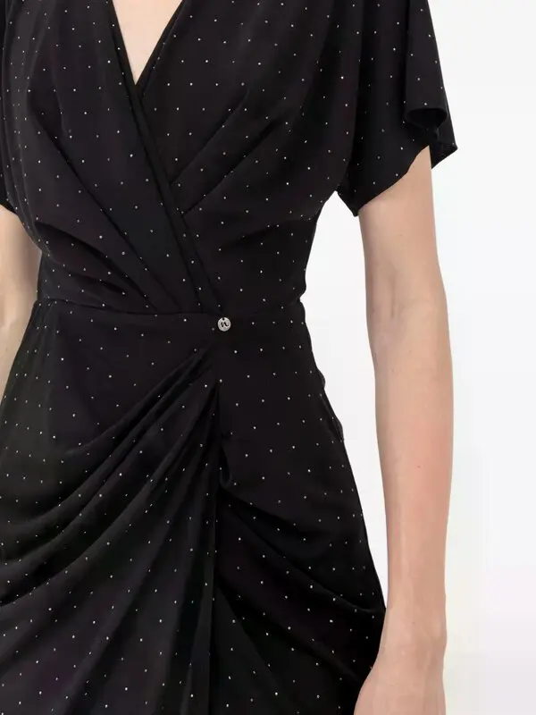 NISSA Crystal-embellished Maxi Dress - Black
