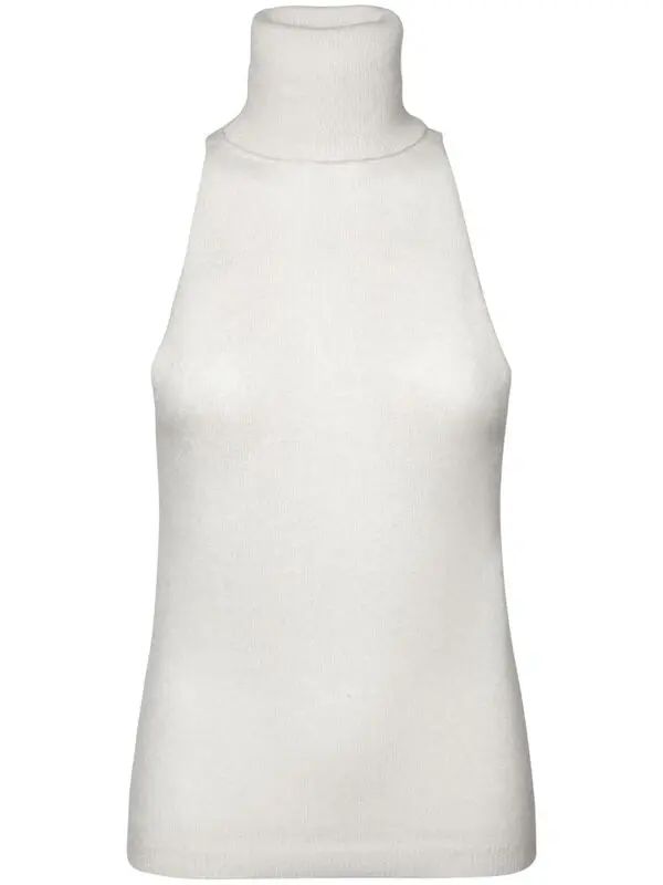 Cashmere In Love Sleeveless Top - White