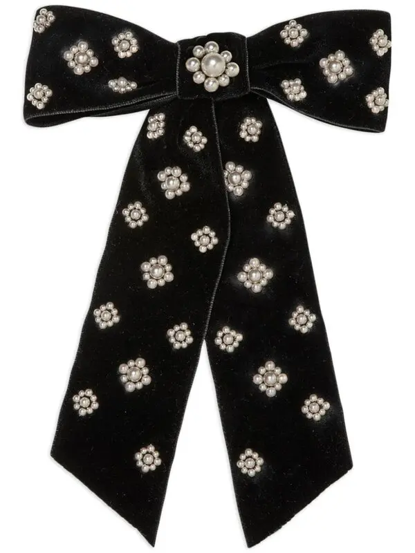 JENNIFER BEHR Margaret Bow Barrette - Neutrals