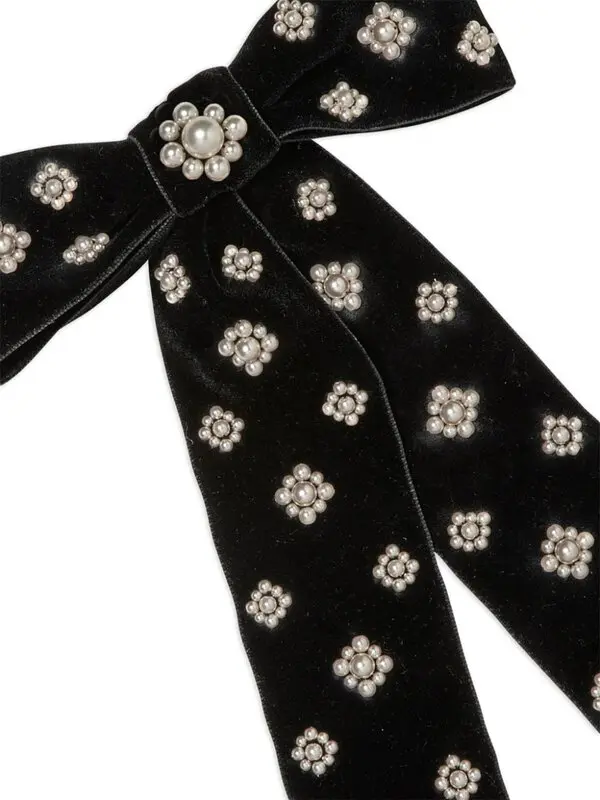 JENNIFER BEHR Margaret Bow Barrette - Neutrals