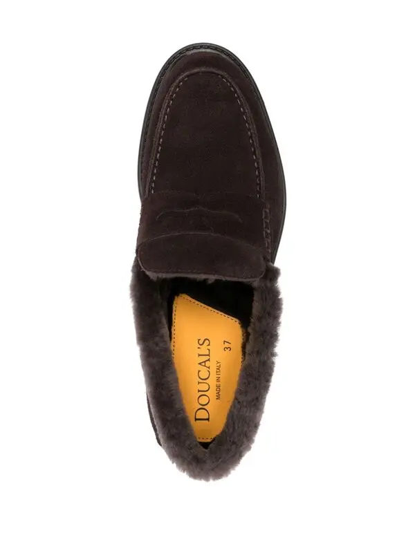 DOUCAL'S Suede Loafers - Brown