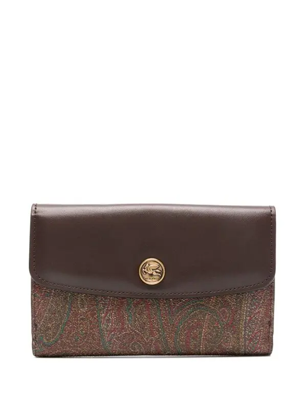 Etro Paisley-print Wallet - Brown