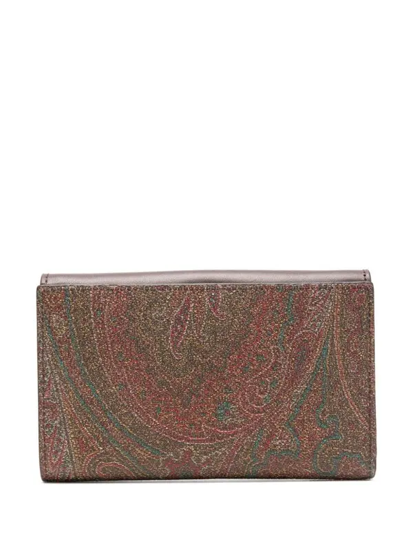 Etro Paisley-print Wallet - Brown