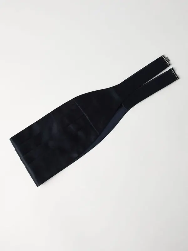 Brunello Cucinelli Satin Cummerbund - Blue