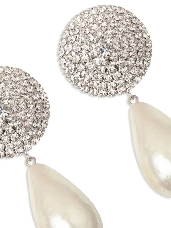 JENNIFER BEHR Dorrit Crystal And Faux Pearl Earrings