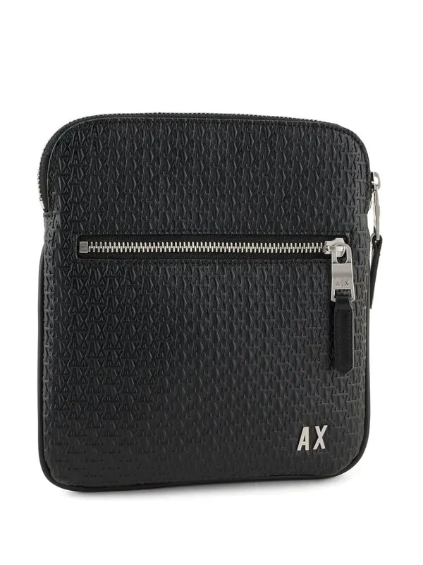 Armani Exchange Monogram Debossed Messenger Bag