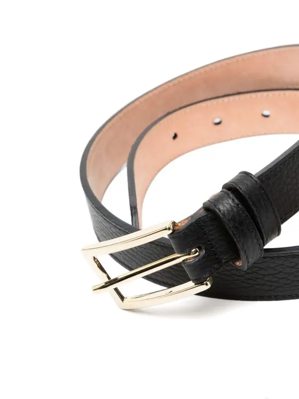 N.peal Leather Belt - Black